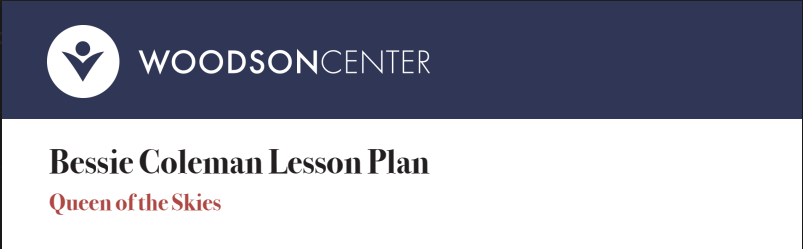 Bessie Coleman (Lesson Plan for Grades 9-12)